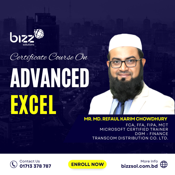 Certificate Course On Advanced Excel Training